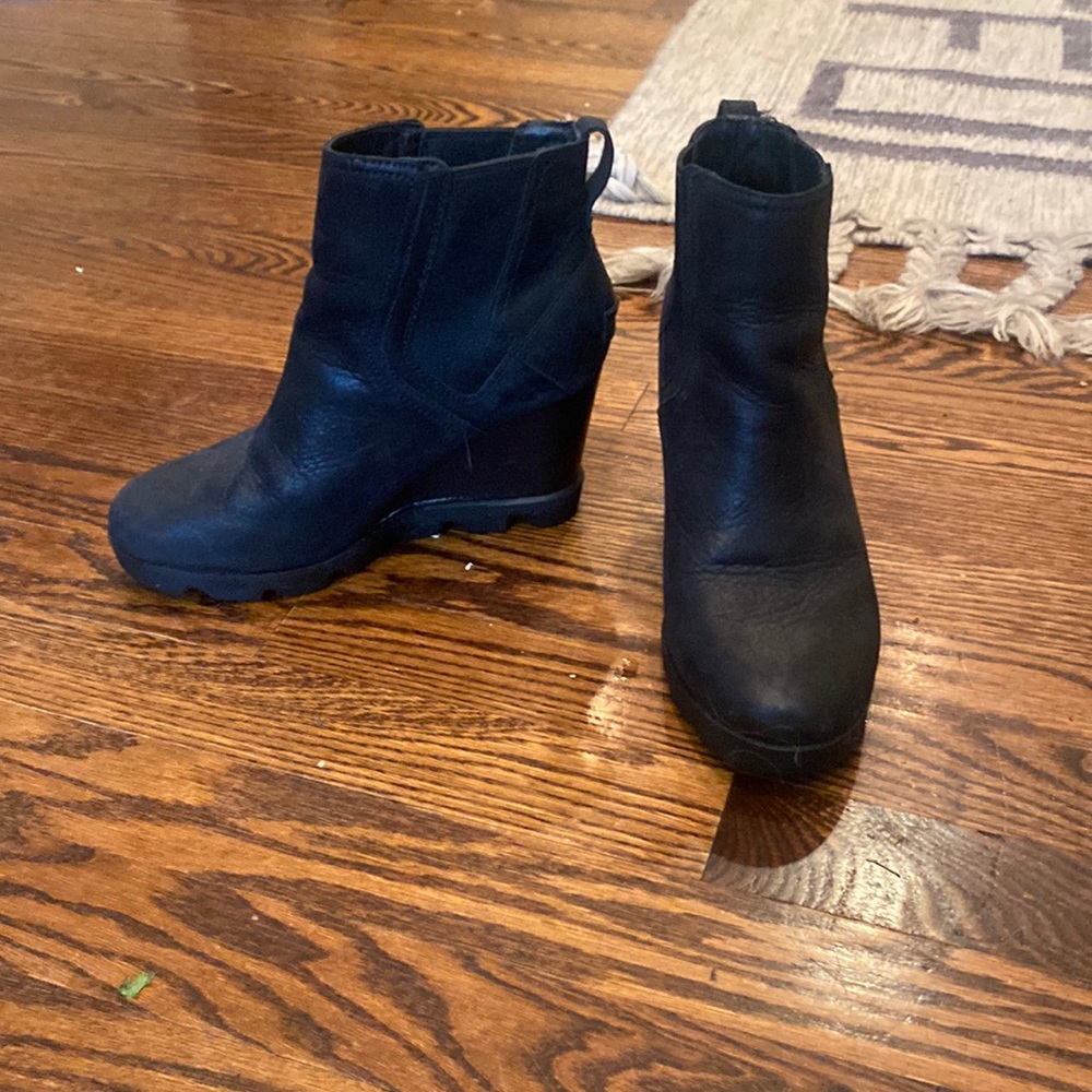 Black Angel Boots Wedge - Gem